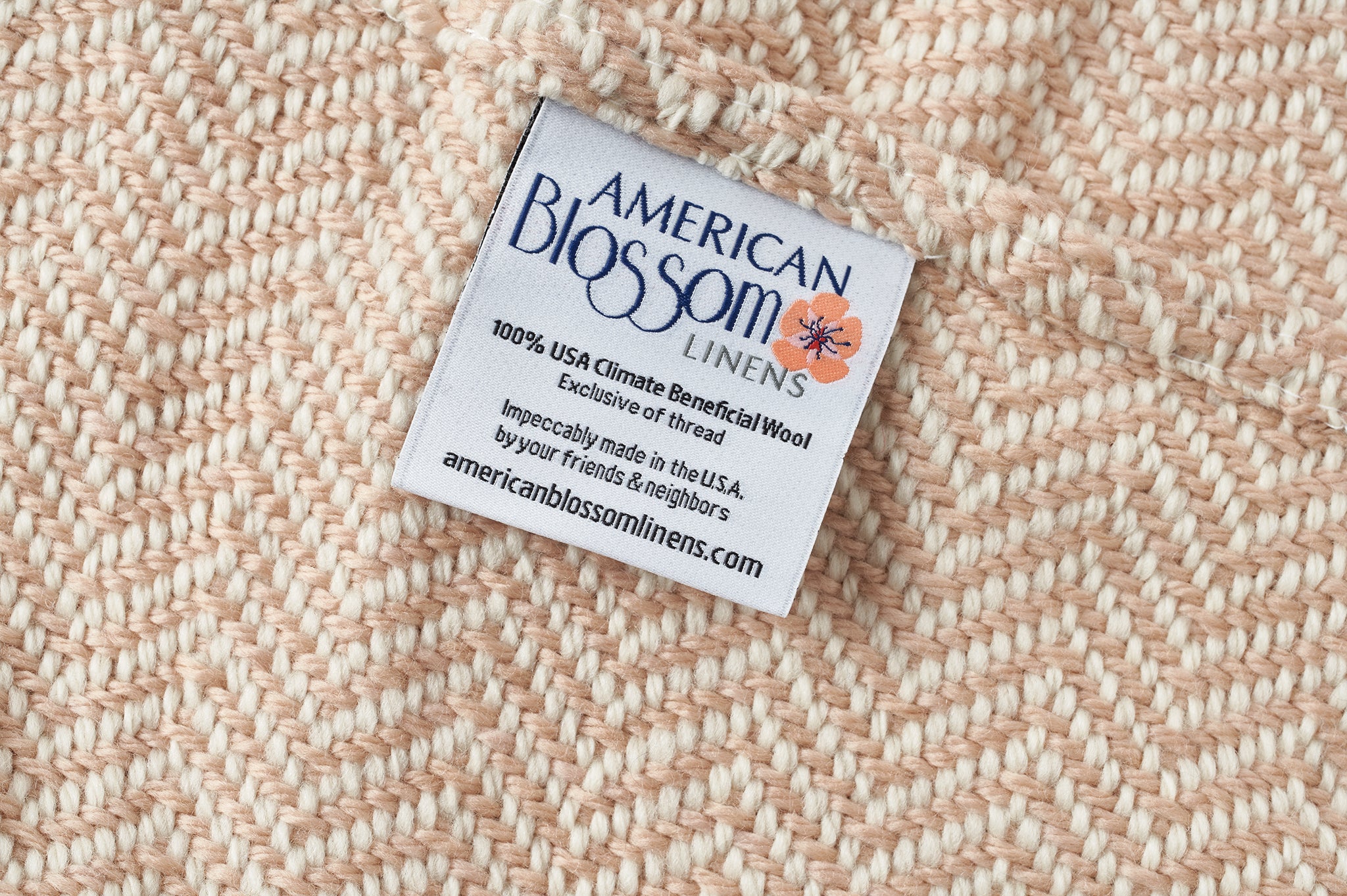 Throw Size Blanket | Chevron Pattern Soft Wool | Made in USA - American ...
